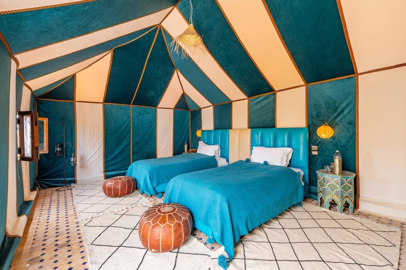 Deluxe Twin Tent - Sahara Magic Camp